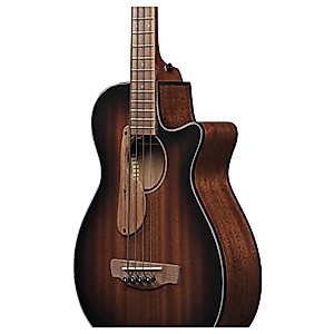 Ibanez AEGB24E Acoustic Electric Bass, Mahogany Sunburst Gloss