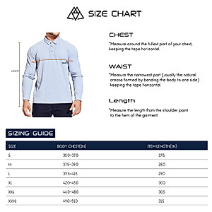Haimont Polo Shirts for Men Long Sleeve Collared Golf Tshirts, Regular Fit, Heather Grey, L