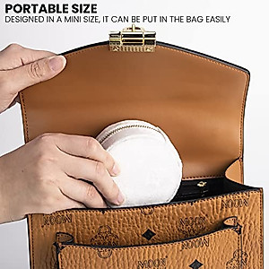 SoleGood Plush Velvet Small Jewelry Box Necklace Ring Storage Organizer Mini Jewelry case Jewelry Travel Organizer for Women Girls (Pearl white)