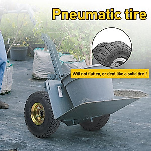 Sutekus 10" Replacement Tires 4.10/3.50-4” Air Tires Rubber Wheels With 5/8" Axle Bore Hole for Carts, Scooter, Hand Trucks, 2Pack