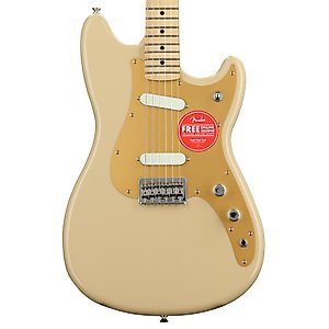 Fender Player Duo-Sonic SS Electric Guitar, with 2-Year Warranty, Desert Sand, Maple Fingerboard