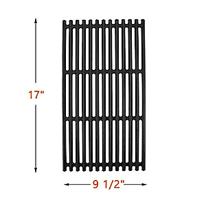 BQMAX 17 inch Grill Grates for Charbroil TRU-Infrared 4-Burner 463255020 463257520 463242715 463242716 463276016 466242715 466242716 466242815 466242816, G533-0009-W1