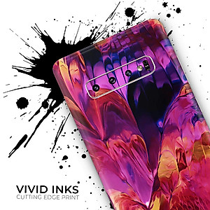 DesignSkinz Blurred Abstract Flow V28 Protective Vinyl Decal Wrap Skin Cover Compatible with The Samsung Galaxy S20 (Screen Trim & Back Glass Skin)