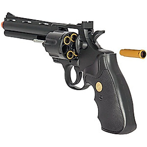 Airsoft 357 Magnum Revolver Full Size Spring Pistol Hand Gun w/Shells 6mm BB