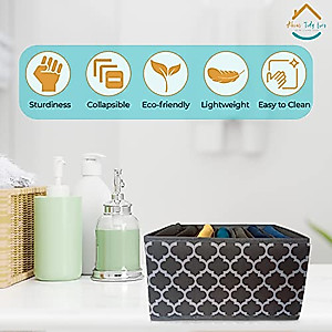 About tidy Love 7 Grids Closet Organizer, Sturdy Wardrobe Clothes Organizer for Folded Clothes, Clothes Storage Organizer for T-Shirts, Jeans, Drawer Divider Storage - Set of 2 w/ 12 labels