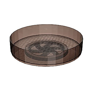 10 Inches Large Rotating Turntable Organizer for Kitchen, Pantry, Cabinet, Dining Table, Fridge, Countertop, Vanity Spinning Food Storage Container for Spices Condiments Clear