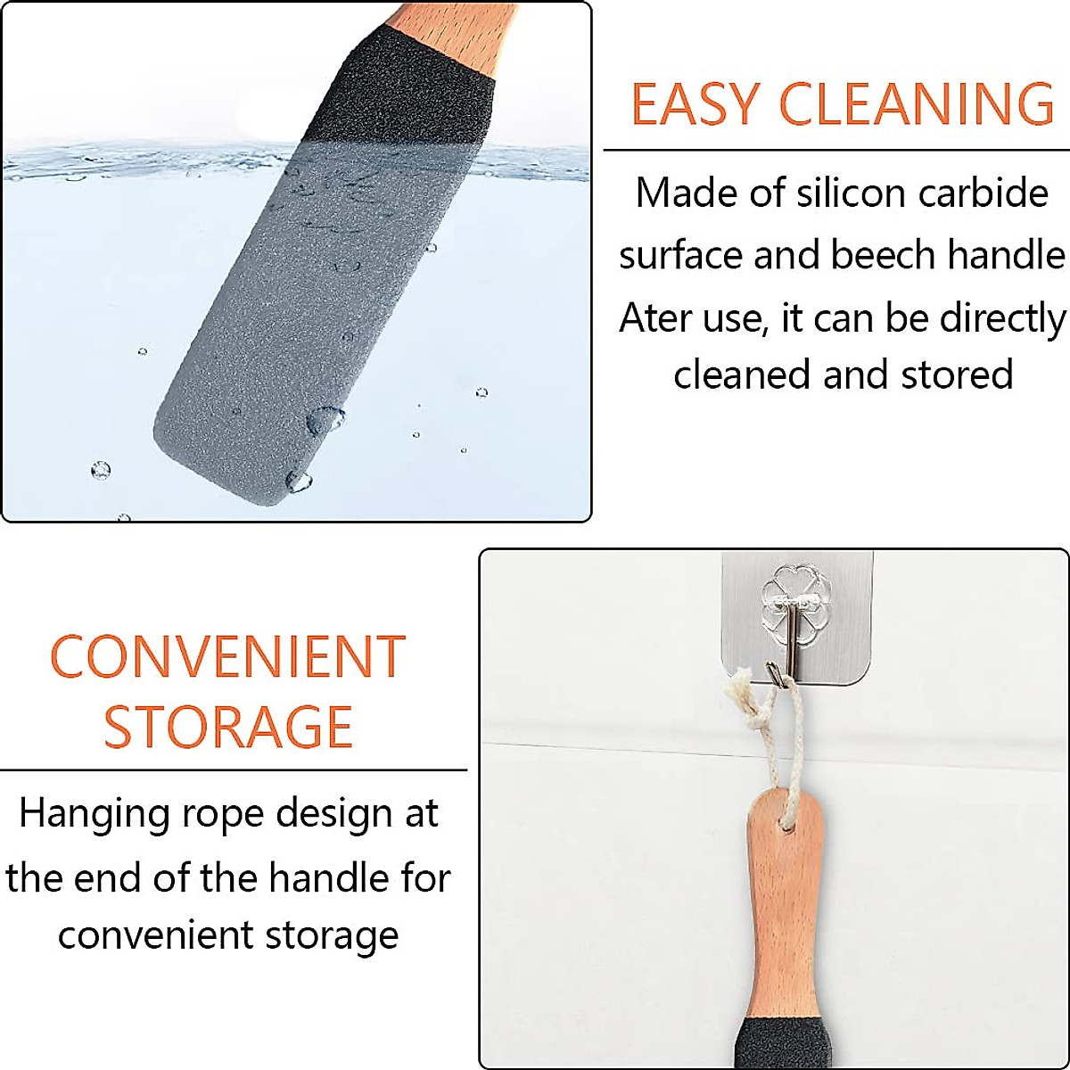 Foot Scrubber Callus Remover for Dead Skin,Corn,Exfoliator and Hard Skin,Pumice Stone Pedicure Tool Foot File fit Wet and Dry Feet - 1 Piece