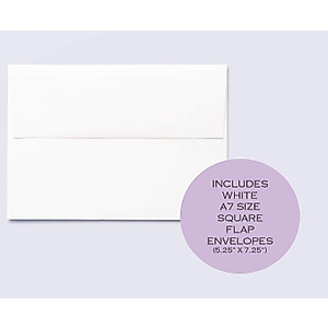 Moonrise Papery Set of 25 Purple Bridal Shower Invitations with Envelopes — Fill-in Style Invites with Envelopes