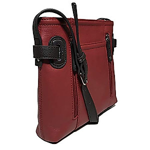 Tignanello Perfect Pockets Large Function Cross Body, Rouge/Brown