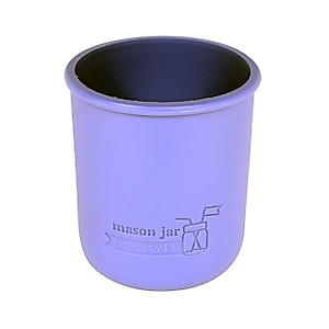 Wide Mouth Pint 16oz Silicone Sleeves/Jackets for Protecting Ball, Kerr, Canning Jars by Mason Jar Lifestyle (Ultra Violet, 2 Pack)