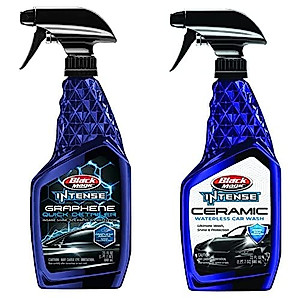 Black Magic 120182SRP Intense Graphene Quick Detailer 23oz 120188SRP Intense Ceramic Waterless Car Wash 23oz
