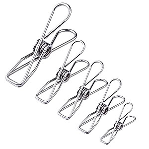 TANOMA Clothespins, 40 Pack Laundry Chip Clips for Food Package, Clothes Pins, Outdoor Clothesline