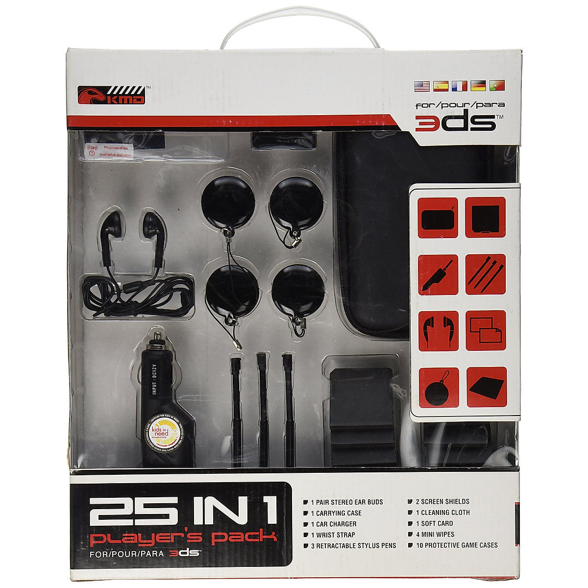 KMD 3DS Accessory Bundle 25 in 1 Players Pack
