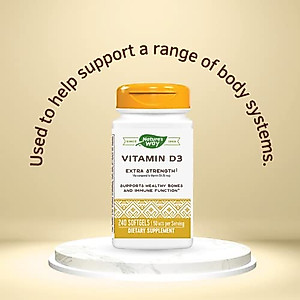Nature's Way Vitamin D3 Extra Strength; 2000 IU per serving; 240 Softgels