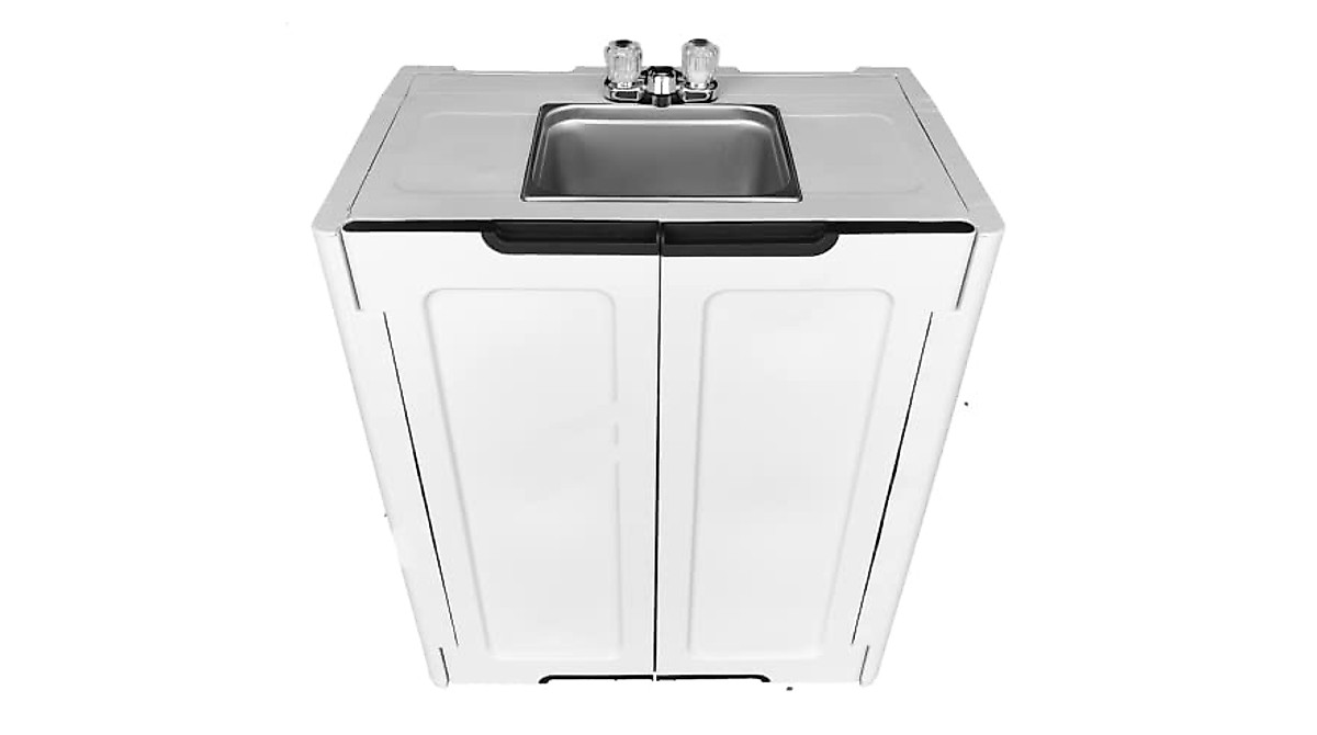 Portable Sink with Hot & Cold Water – Easy Setup