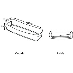 Leitz 52581001 Long MyBox Organiser Tray, High Gloss Plastic, White/Grey;MyBox