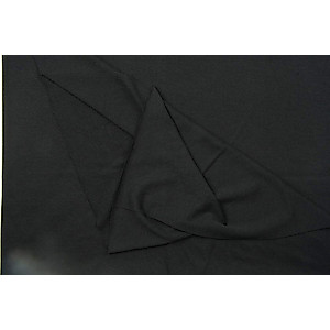 corciova Black Soft Girl Women Infinity Wrap Scarf Stretchy Jersey Knit Sleep Head Circle Scarf Continuous Loop Light Weight