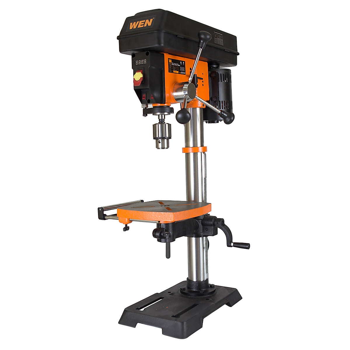 WEN 4214T 5-Amp 12-Inch Variable Speed Cast Iron Benchtop Drill Press with Laser and Work Light