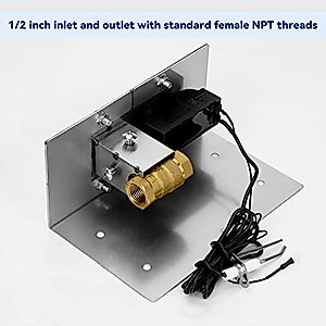 Skyflame Stainless Steel Extensive Fire Pit Gas Burner Spark Ignition Kit - Including Push Button Igniter, 1/2 Straight Gas Key Valve with Key