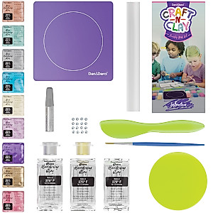 Craft 'n Clay - Jewelry Dish Making Kit for Kids Ages 8-14 Year Old - Best DIY Arts & Crafts Kits Easter Gifts - Creative Toys for Preteen & Teenagers Art Projects - Girl Birthday Gift Ideas