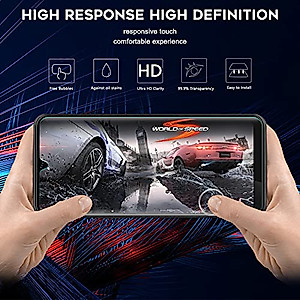 Orzero (3 Pack) Compatible for T-Mobile REVVL V+ 5G (T-Mobile REVVL V Plus 5G) Tempered Glass Screen Protector, 9 Hardness HD (Lifetime Replacement)