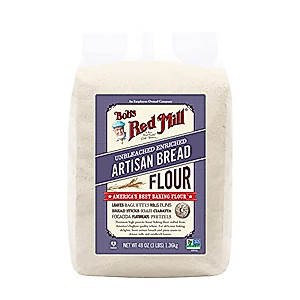 Bob's Red Mill Artisan Bread Flour, 48 Ounce (Pack of 4), Packaging may vary.