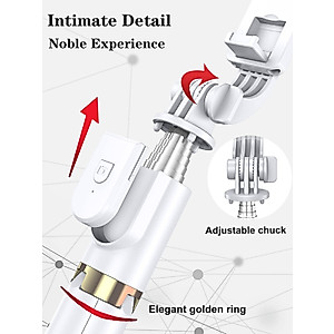 Selfie Stick Tripod with Wireless Remote, 46'' Cellphone Selfie Stick Tripod with LED Fill Light, for iPhone 16/15/14/14 pro/13/13 Pro/12/11/11 Pro/XS Max/XS/XR/X/8/7 and Android Smartphone(Upgrade)
