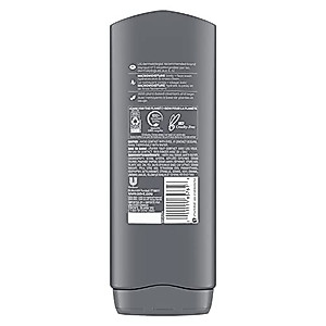 Dove Men+Care Elements Body Wash and Face Wash For Fresh, Healthy-Feeling Skin Minerals + Sage Cleanser That Effectively Washes Away Bacteria While Nourishing Your Skin, 18 Ounce (Pack of 4)