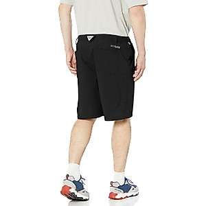 Columbia Men's PFG Blood and Guts III Short, Stain Repellant, Sun Protection, Black, 40