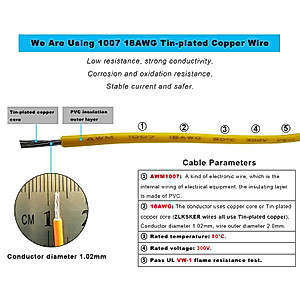 ZLKSKER 8 Pin CPU Power Cable/Adapter (8 Inch, 18AWG), 8 Pin Male (4+4) to 8 Pin Female Connector, ATX 12V Internal Power Extension Cable