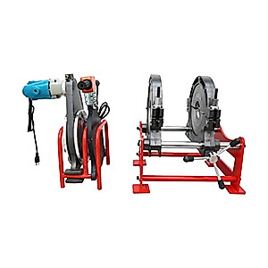 INTSUPERMAI Pipe Fusion Welder 2 Clamps Pipe Welding Machine PP PE PB PVDF Butt Fusion Welding Machine Tube Butt Fusion Equipment Manual Type 110V 3.54-9.84"(90-250mm)