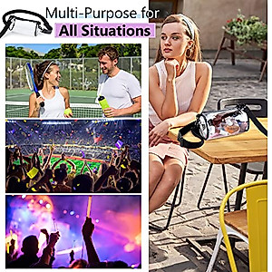 5 Pieces Black Clear Bag Stadium Approved Clear Plastic Purse Crossbody Concert Bag Lightweight See Through Bag for Women Work Concerts Festivals Sports Stadium Events