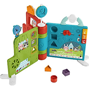 Fisher-Price Sit-to-Stand Giant Activity Book, Electronic Learning Toy and Activity Center for Infants and Toddlers Ages 6 Months to 3 Years
