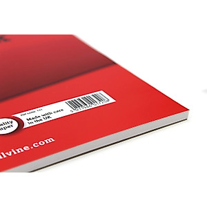 Silvine A4 Twin Wire Student's Notebook. 120 Pages Ruled Ruled 6mm Feint [Pack of 12], White