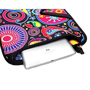 14-Inch Laptop Shoulder Bag Sleeve Case With Handle For 13" 13.3" 14" 14.1" Netbook/Macbook Air Pro (Classic Colourful)