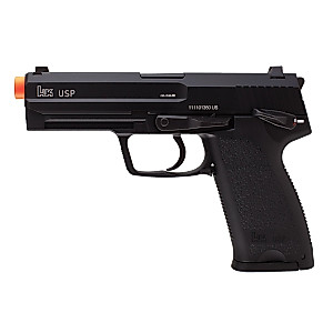 Elite Force HK Heckler & Koch USP GBB Blowback 6mm BB Pistol Airsoft Gun, Black, HK USP GBB Full Size, One Size, 2275002