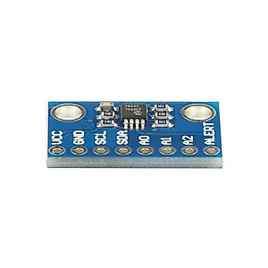 JESSINIE 2Pcs MCP9808 High Accuracy Temperature Thermometer -40°C to +125°C Digital Temperature Sensor Module Accuracy ±0.25°C /0.0625°C Voltage Range 2.7-5.5V Temperature Detector for Arduino