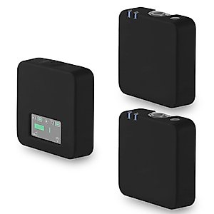 Silicone Protect Case for RODE Wireless GO I II Microphone, Mic Silicone Case Cover for RODE Wireless GO 1 & 2 Accessories Microphone System (Black)