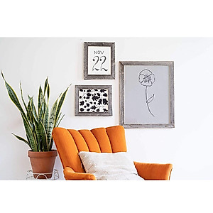 BARNWOODUSA Farmhouse 16x20 Picture frame 1 1/2 inch Molding 100% Reclaimed Wood Rustic Natural Weathered Gray