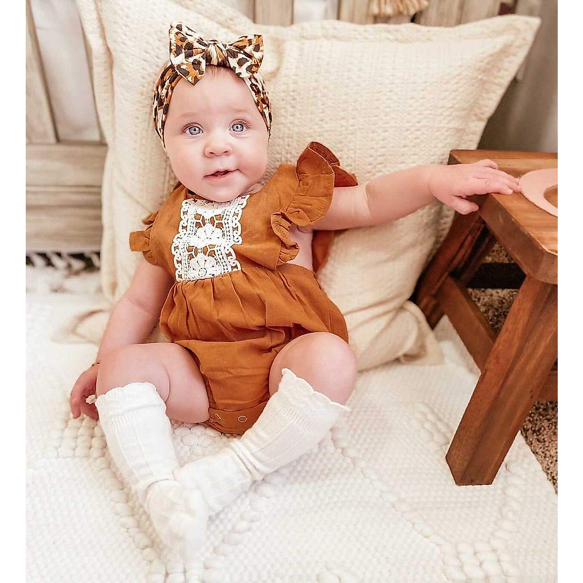 UeeSum Baby Girl Nylon Headbands with Bows Newborn Infant Toddler Headwrap Hair Accessories