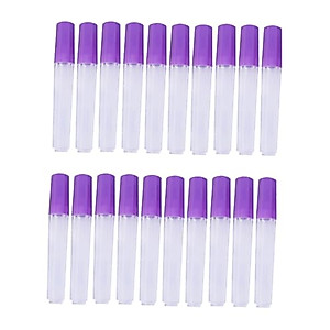Gogogmee 20 Pcs Tube Bead Storage Containers Storage Containers for Beads Transparent Holder Jewelry Storage Container Knitting Case Tube Pin Storage Tube