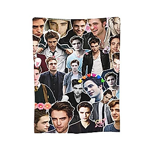 Blanket Robert Pattinson Soft and Comfortable Warm Fleece Blanket for Sofa,Office Bed car Camp Couch Cozy Plush Throw Blankets Beach Blankets