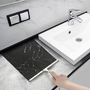 HIWARE All-Purpose Shower Squeegee for Shower Doors, Bathroom, Window and Car Glass - Stainless Steel, 10 Inches