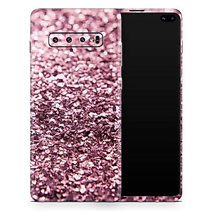 DesignSkinz Subtle Pink Glimmer Protective Vinyl Decal Wrap Skin Cover Compatible with The Samsung Galaxy S20 (Screen Trim & Back Glass Skin)