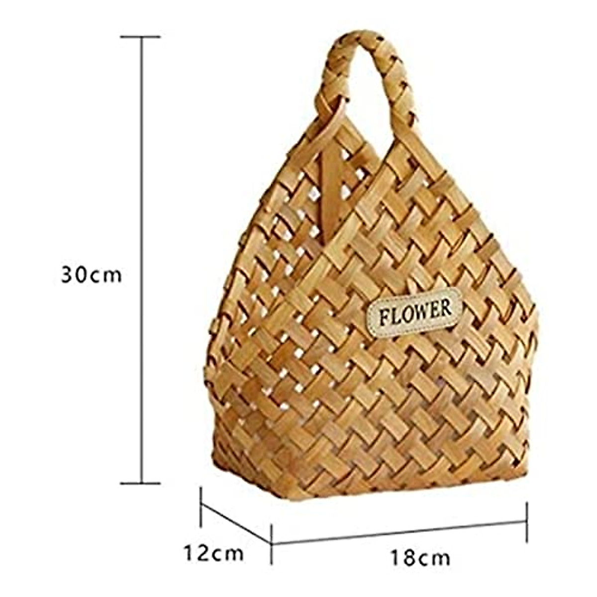 WALTX Woven Seagrass Belly Basket for Storage Plant Pot Basket and Laundry, Picnic and Grocery Basket