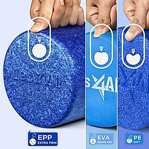 Yes4All Half Foam Roller EPP (18 inch - Black)