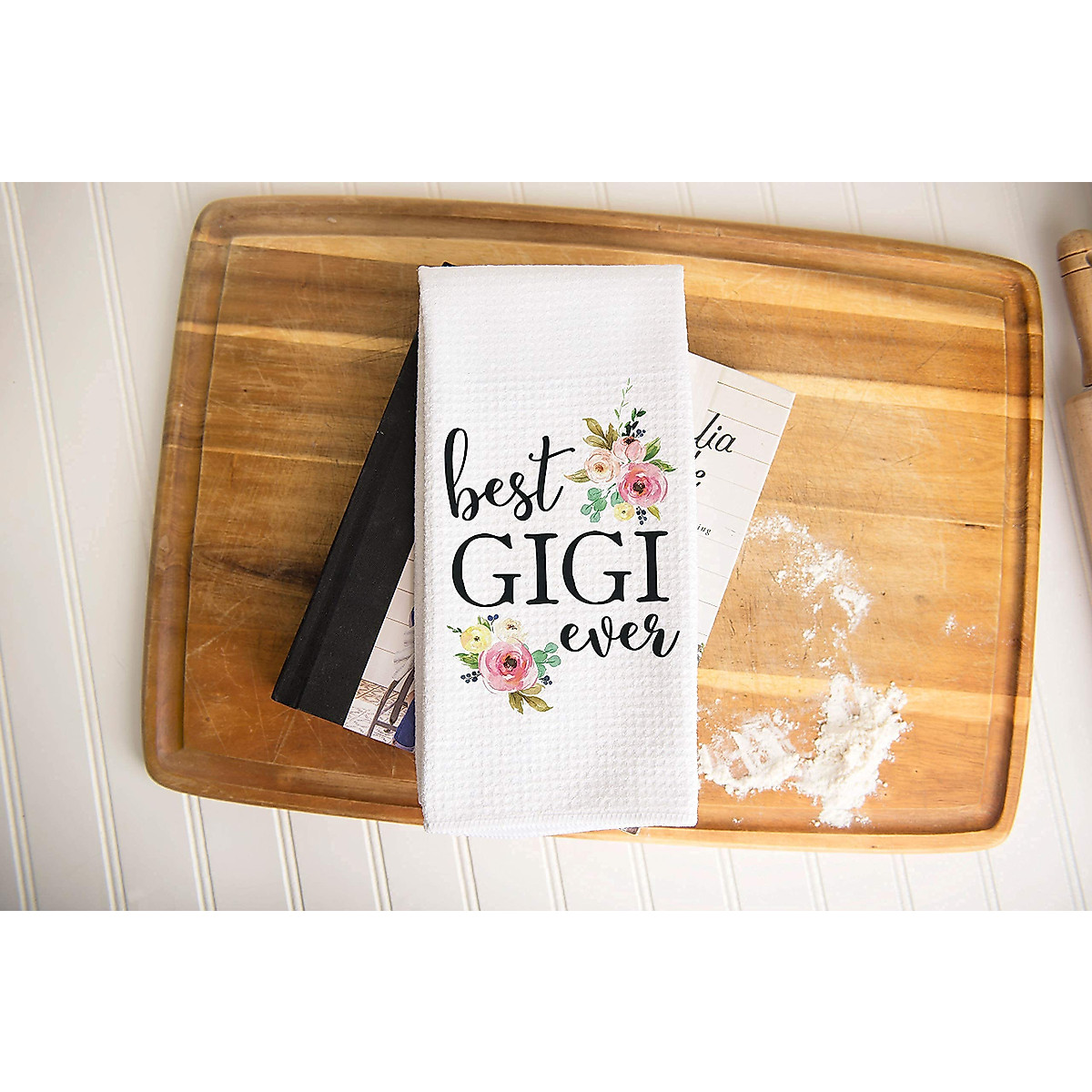 CANARY ROAD Best Gigi Ever Towel | Waffle Weave Dish Towel | Gigi Birthday Present | Gift for Mom | Mother's Day Gift | Gigi Birthday Gift