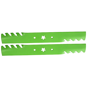 8TEN LawnRAZOR Mower Blade Set for AYP Husqvarna LT 1238 38 Inch Decks 127842 134148 581116302 532139774 (Toothed Mulching)