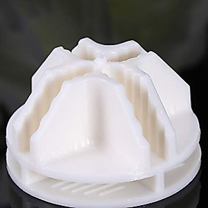 OUNONA 20 Pcs Small Grid Cube Connector Plastic Connectors for Wire Cube Storage Shelving (White)