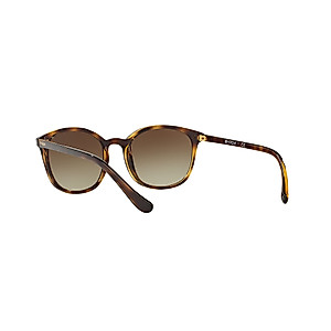 Vogue Eyewear Women's VO5051S Square Sunglasses, Dark Havana/Brown Gradient, 52 mm